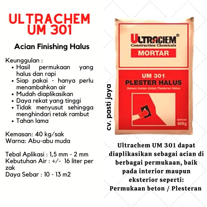Jual Semen Acian Plester Instan Acian Halus Ultrachem UM 301 - Kota ...