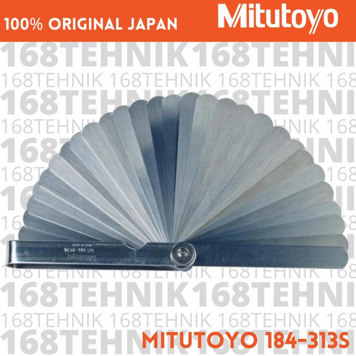 Jual MITUTOYO 184-313S THICKNESS GAUGE / FEELER GAUGE 0,05-1mm , 28 ...