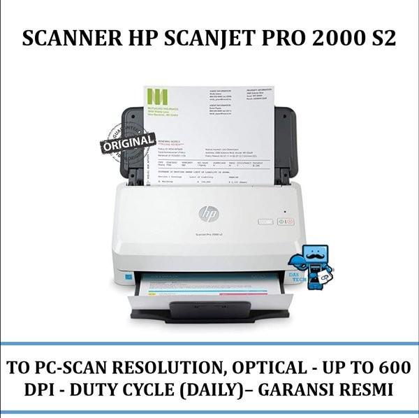 Promo Scanner HP ScanJet Pro 2000 s2 Sheet-feed 2000 s2 garansi resmi ...