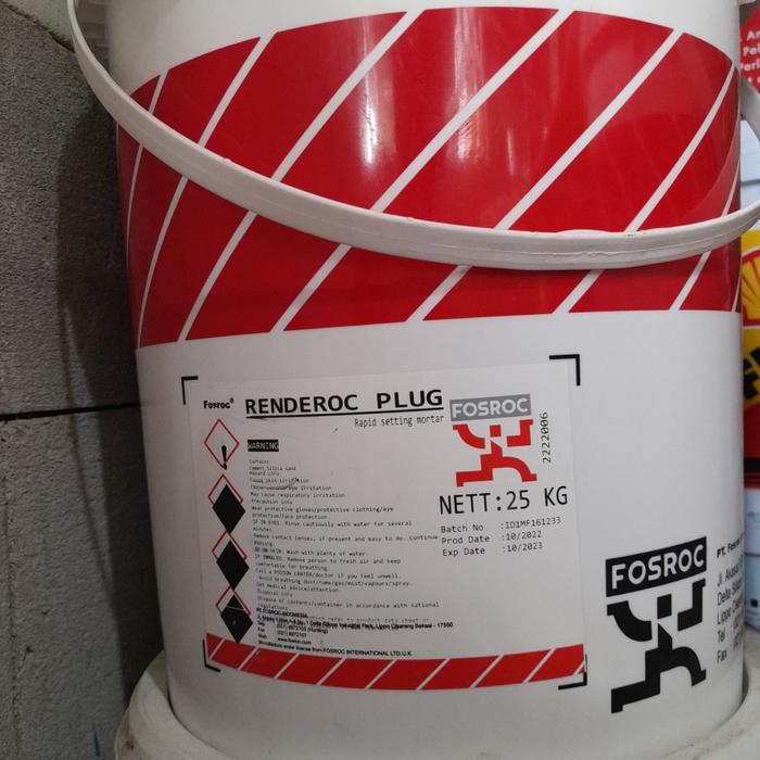 Jual RENDEROC PLUG FOSROC 25kg / FOSROC 25 KG - Kota Semarang - Toko ACJ | Tokopedia