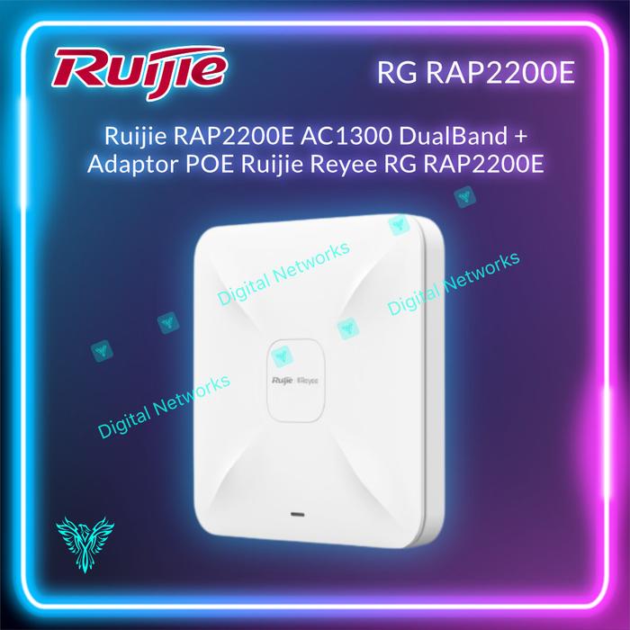 Jual Ruijie RAP2200E AC1300 DualBand + Adaptor POE Ruijie Reyee RG ...