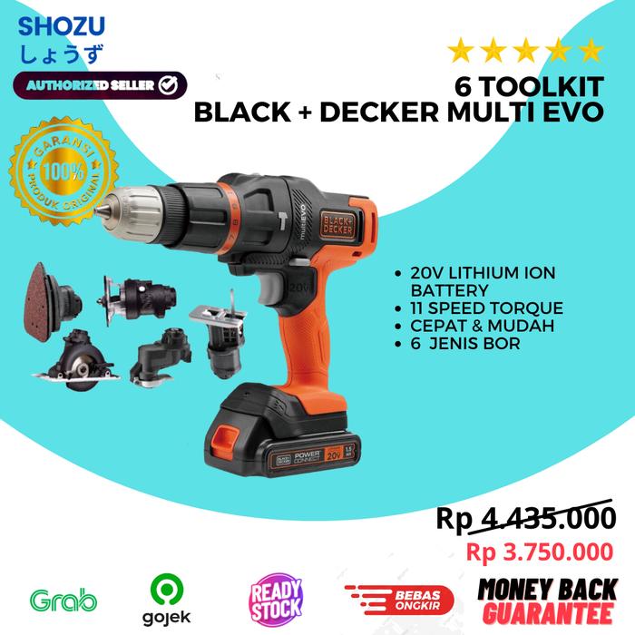 Jual Mesin Cordless Black Decker Multi Evo 6 Toolkit Multifungsi ...