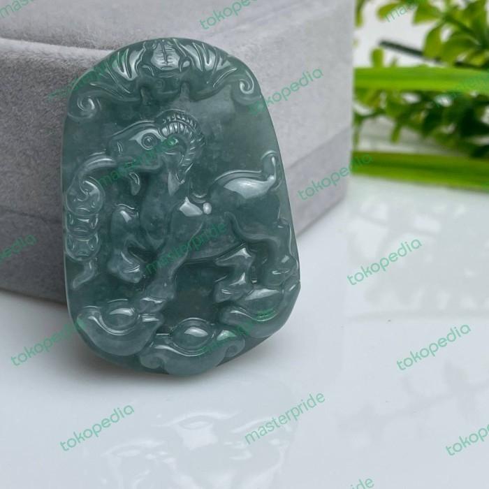 Jual BATU GIOK BURMA ASLI UKIR SHIO KAMBING JADE GR A VALIDASI LAB ...