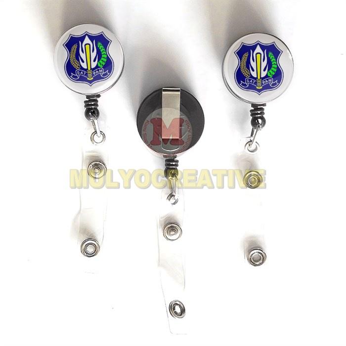 Jual ID Card Yoyo Satpam Gantungan ID Card Holder Logo Satpam Security ...