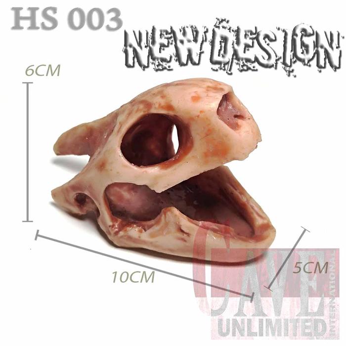 Promo TENGKORAK KURA TORTOISE SULCATA HS003 HIDING CAVE SKULL TARANTULA ...