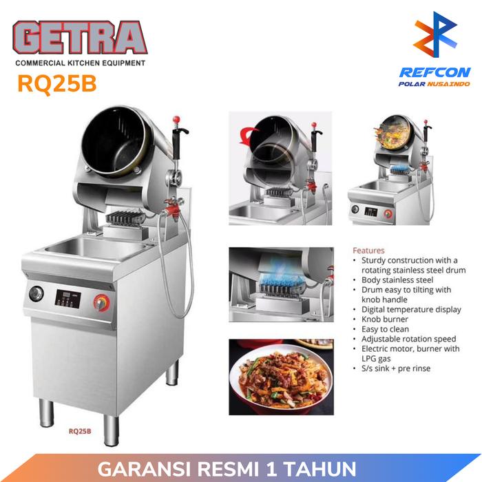 Promo Auto Stir Frying Machine GETRA RQ25B Mesin Penggorengan Otomatis ...