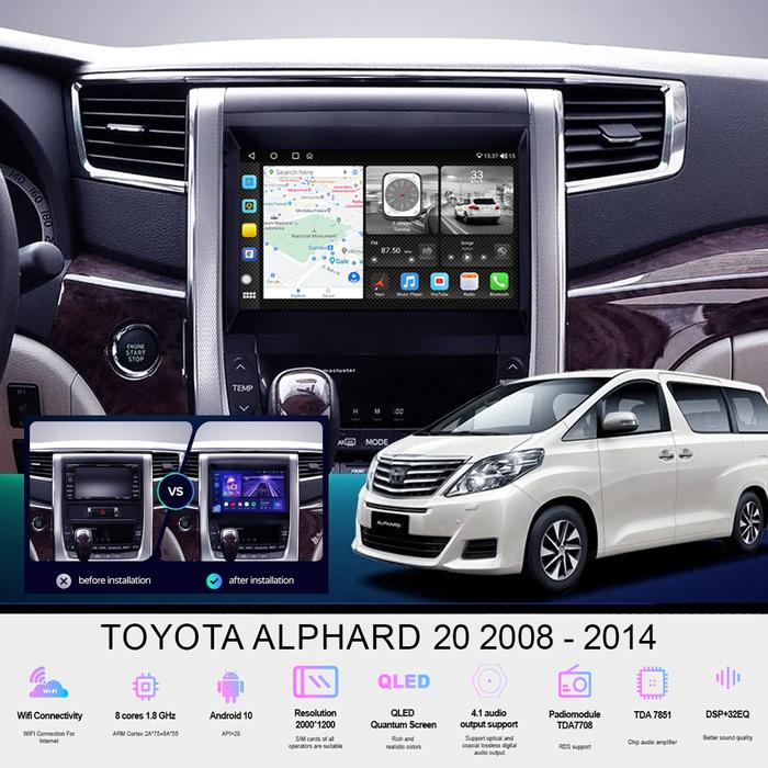 Jual Headunit Android OEM Series Toyota Alphard 2008 - 2014 - Audioless ...