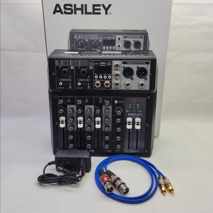 Jual Mixer Ashley Option 402 Original 4 Channel PC Soundcard Bluetooth - +KABEL - Jakarta ...