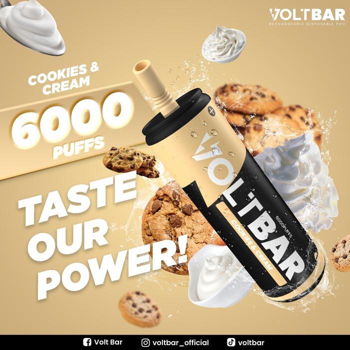 Jual Voltbar Disposable 6000 Puffs - Cookies and Cream - Kab. Tangerang ...