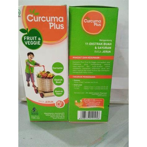 Jual CURCUMA PLUS FRUIT & VEGGIE SYR RASA STRAWBERRY 100 ML - Kota ...