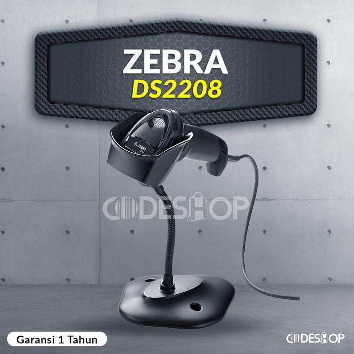 Jual Scanner Barcode ZEBRA DS2208 / DS22 1D & 2D USB Port - Jakarta ...