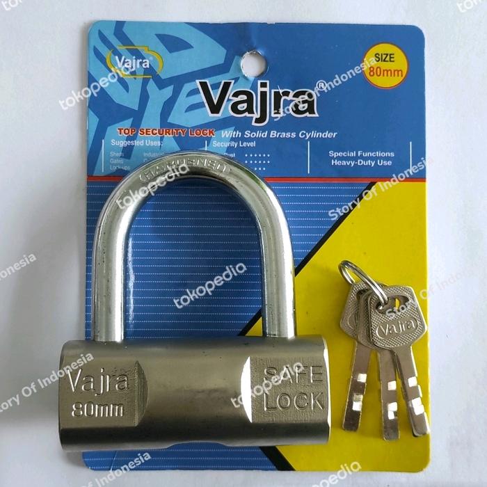 Jual Gembok Balok Silver 80mm / Gembok Bantal 80 mm + 3 Kunci - Jakarta ...