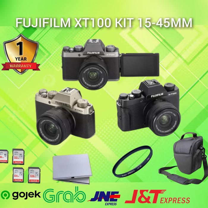 Jual Camera Fujifilm XT100 Kit 15-45MM / Fujifilm XT100 Kit 15-45MM ...