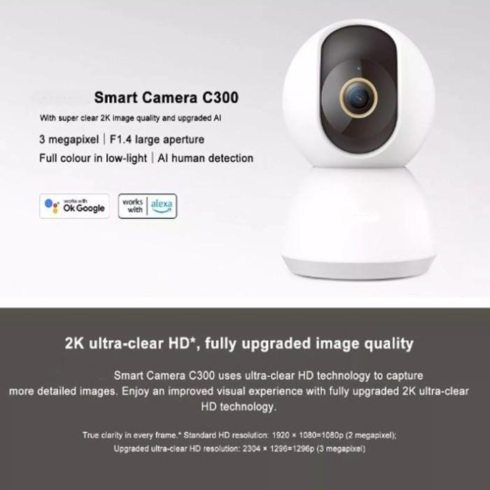 Jual Xiaomi Smart Camera C300 2k Ultra-clear 3mp Ai Detect - +adapter 1 ...