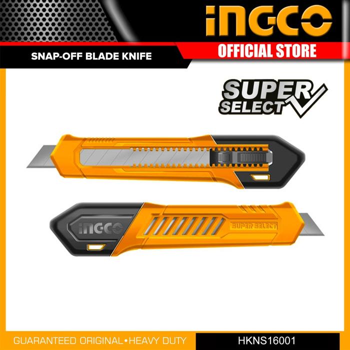 Jual ORIGINAL INGCO Pisau Cutter Banyak Ukuran dan Refill Kuat Super ...