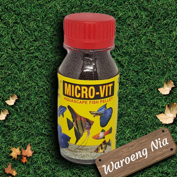 Jual Akari Microvit Micro Vit 50gr 0.5mm Pelet Cupang Guppy Neon 50 ...