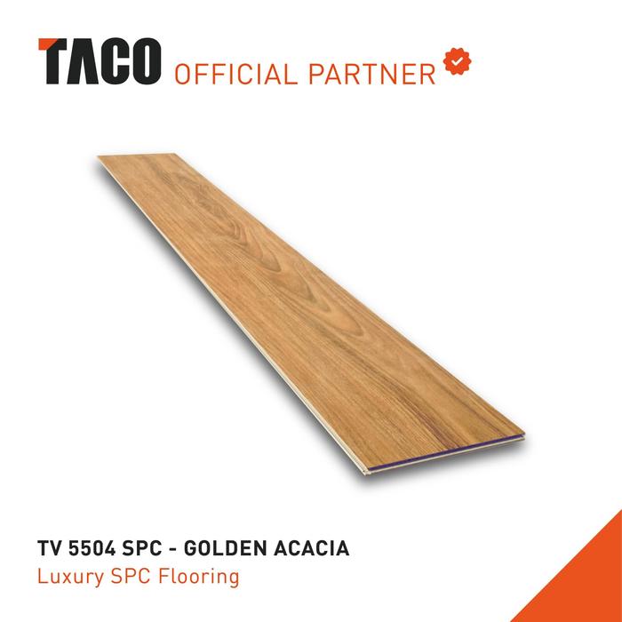 Promo Lantai Kayu Taco SPC 5 mm - TV 5504 Golden Acacia Cicil 0% 3x ...
