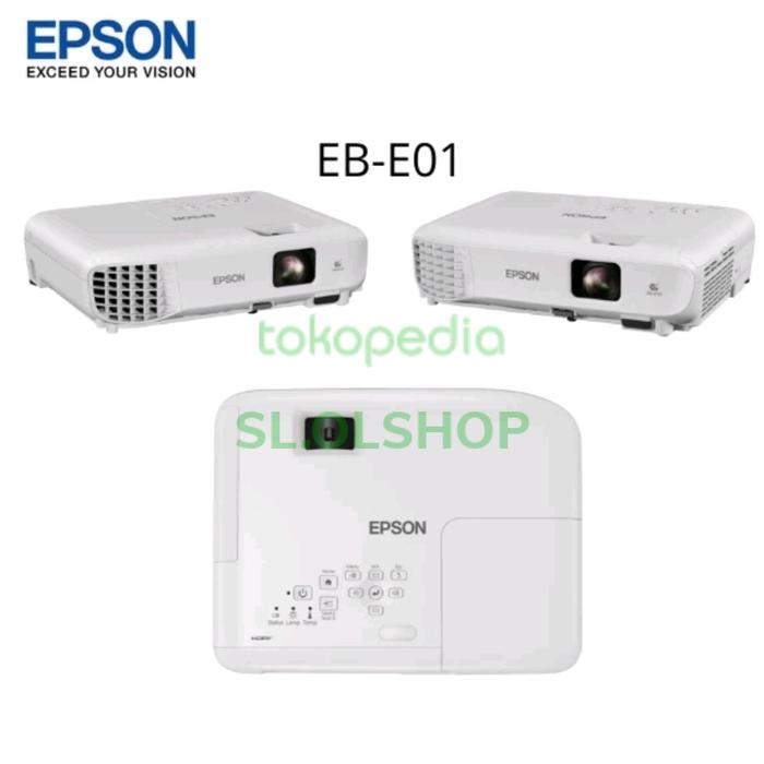 Jual Proyektor Epson EB E01/XGA HDMI 3LCD Projector EB E10 Brightness Oke - Jakarta Barat - SL ...