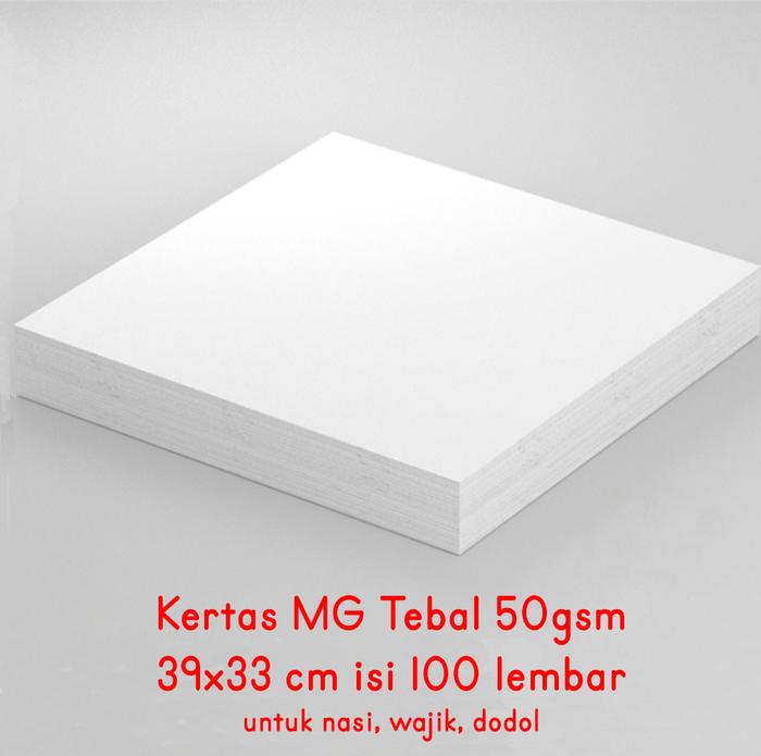 Jual MG Paper Tebal 50gsm kertas nasi laminasi KFC 39x33 - Jakarta ...