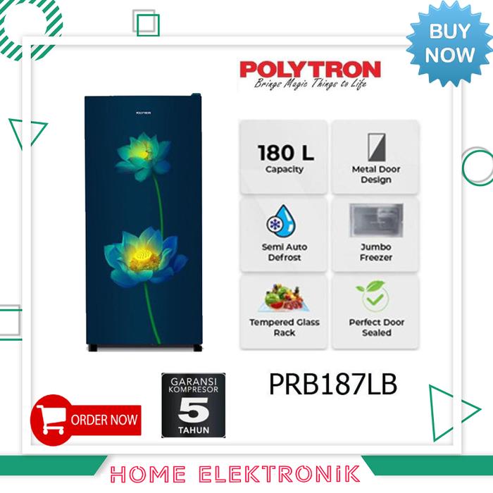 Jual KULKAS POLYTRON PRB-187 LB 1 PINTU 180 Liter - Kota Bekasi - Home ...