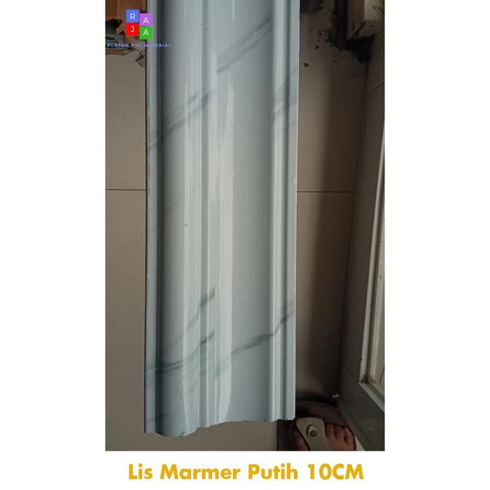 Jual Lis Plafon PVC Mewah Motif Marmer Lebar 10 cm - Putih - Jakarta ...