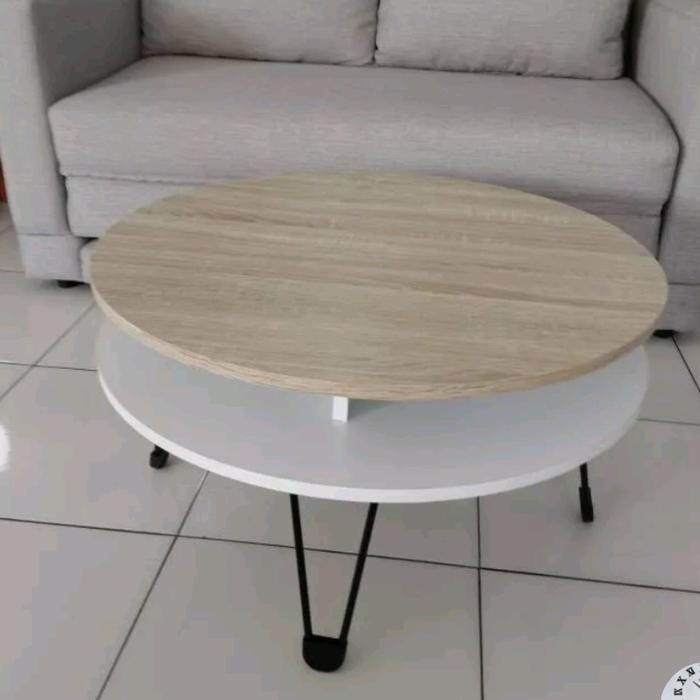 Jual Meja tamu meja sofa minimalis, Coffee table bulat, meja multi ...