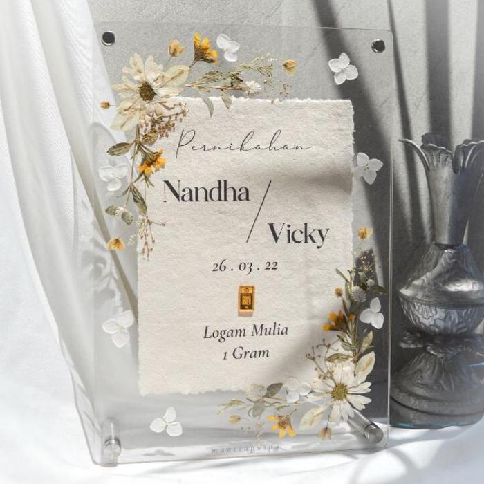 Jual MAHAR FRAME A4-BACKGROUND akrilik bingkai pernikahan acrylic ...