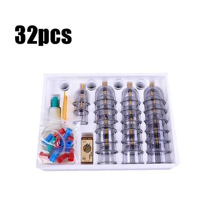 Jual 32PCS Kop Angin Bekam Alat Bekam Lengkap Dengan Jarum Dan Pen ...