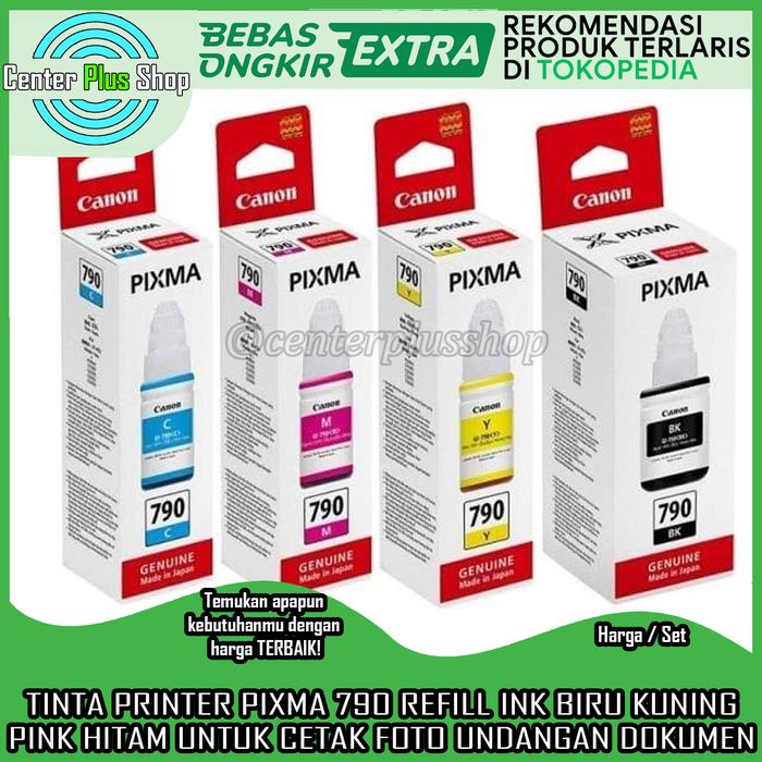Jual TINTA PRINTER CANON PIXMA GI 790 G1000 G2000 G3000 G2010 INK REFIL ...