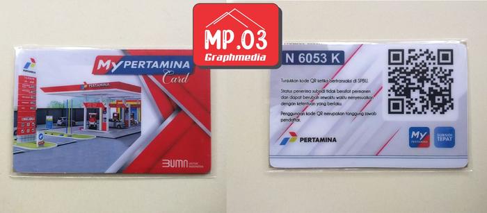 Jual Cetak ID card , Kartu My Pertamina Satuan dan Desain Gratis - MP.01 - Kab. Malang ...