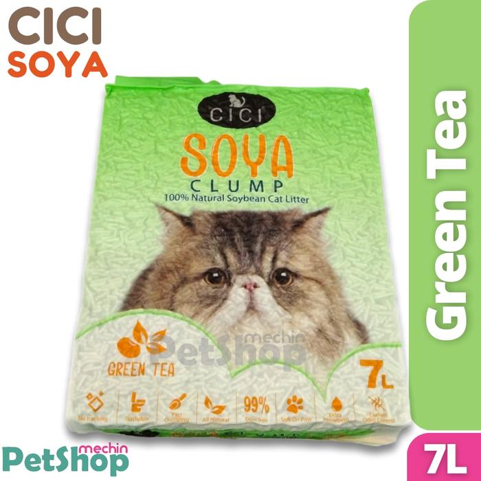 Jual Pasir cici soya clumb cat litter 7L (tofu) - Original 7L - Kab ...
