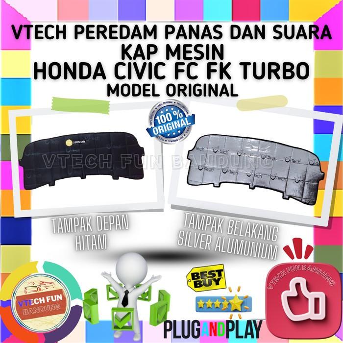 Jual Vtech Peredam Kap Honda Civic FC FK Turbo 2022 Hitam model Original - Kota Bandung - Vtech ...