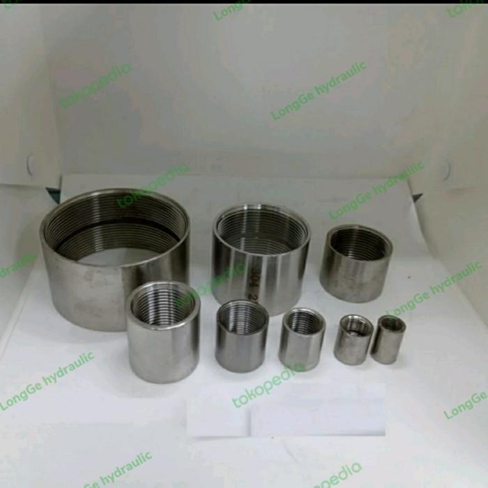 Jual PIPA SOCKET STAINLESS STEEL 1"INCH DRAT DALAM SS304 - Jakarta ...