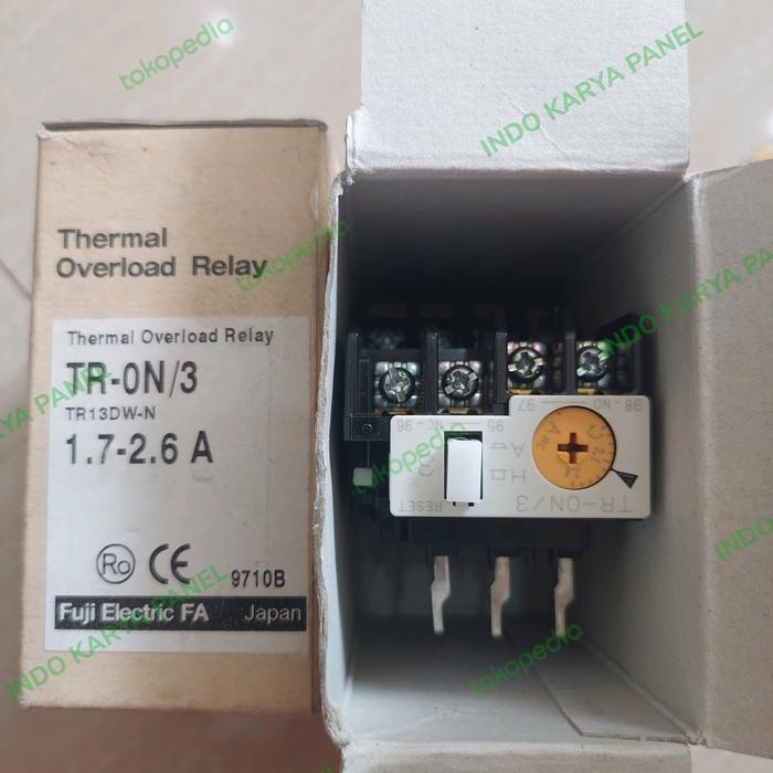 Jual THERMAL OVERLOAD RELAY TR-ON/3 1.7-2.6A FUJI ELECTRIC - Jakarta Pusat - INDO KARYA PANEL ...