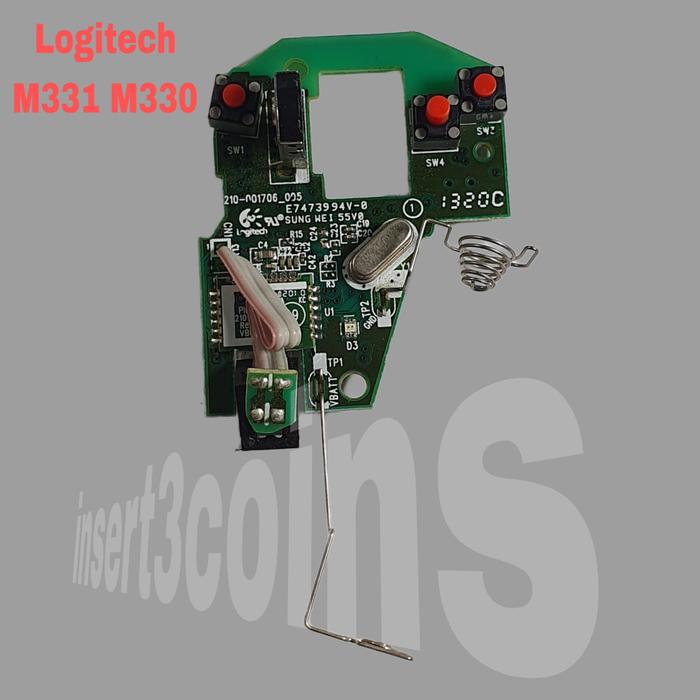 Jual PCB Board Mesin pengganti Mouse Logitech Original Copotan - M331 ...