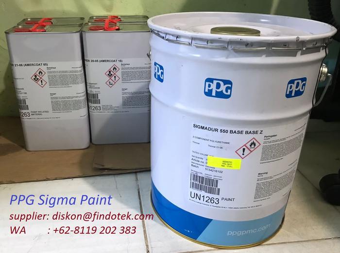 Jual SigmaDur 550 black top coat, PPG Sigma acrylic polyurethane 20L gloss - Kab. Bekasi ...