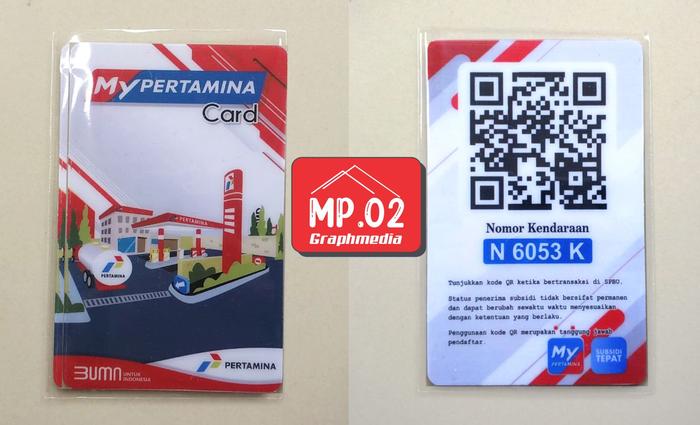 Jual Cetak ID card , Kartu My Pertamina Satuan dan Desain Gratis - MP.01 - Kab. Malang ...