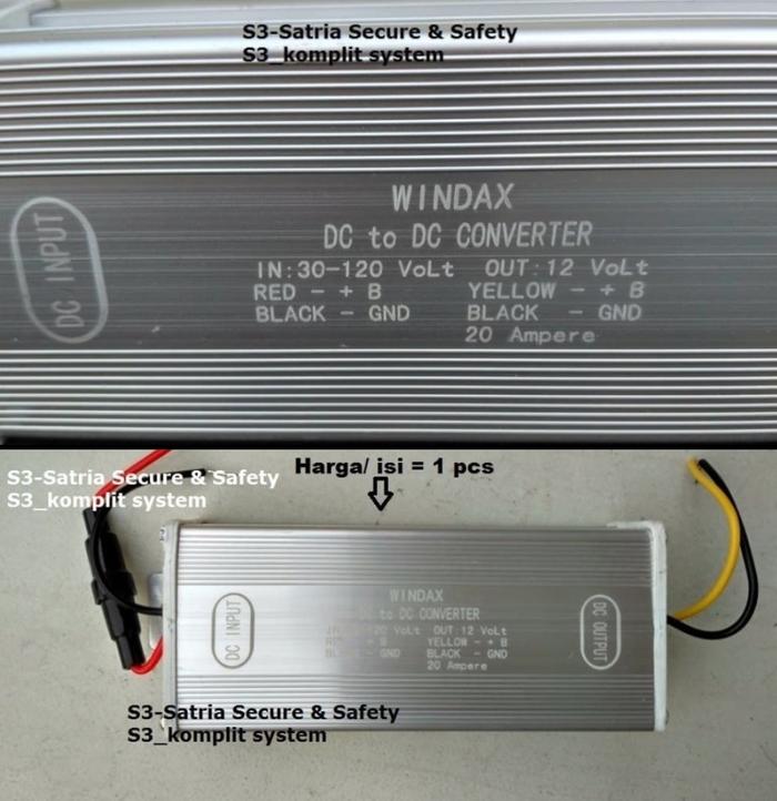 Jual DC CONVERTER 30v 36v 48v 72v 75V 120v 30-120 Volt TO 12V 20A Step Down - Jakarta Timur - S3 ...
