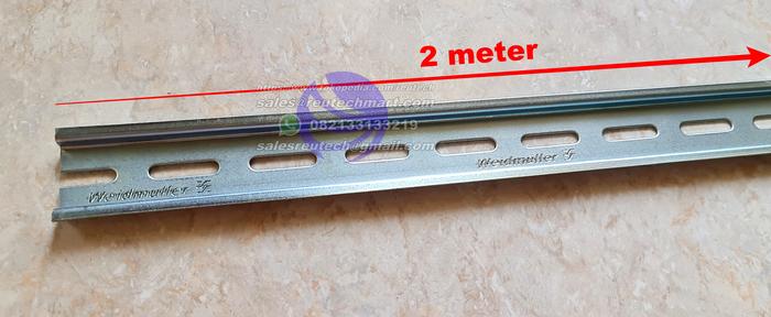 Jual Weidmuller TS 35X7.5/LL 2M/ST/ZN 0514500000 DIN Rail TS35x7.5/LL ...