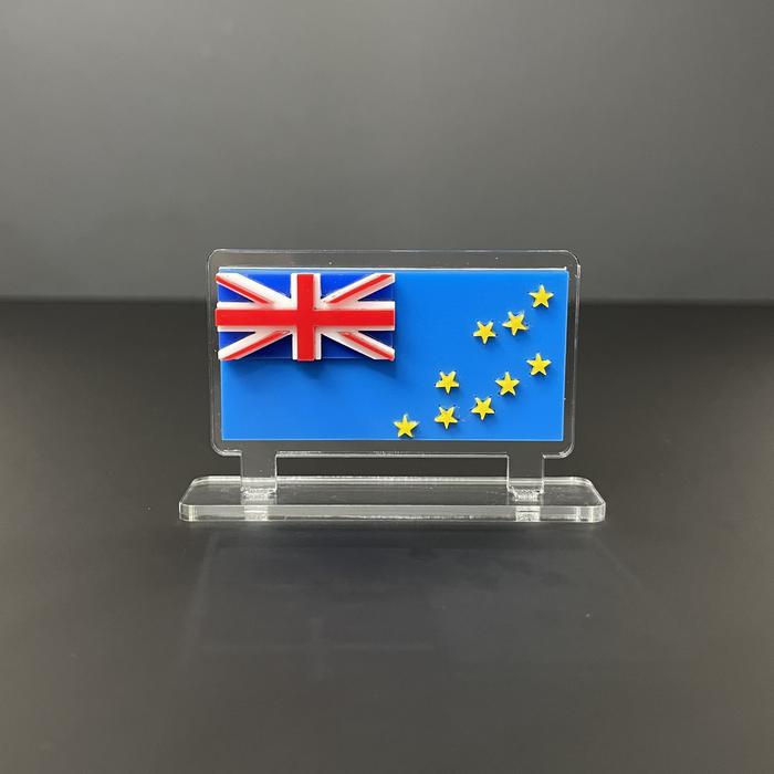 Jual Bendera Meja Negara Tuvalu Bendera Tuvalu Timbul MURAH - Kab ...