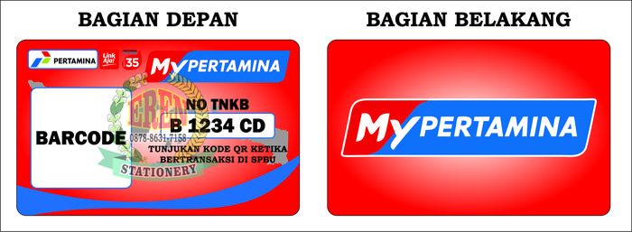 Jual cetak kartu my pertamina - Landscape Merah - Kota Bekasi ...