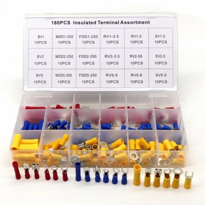 Jual Paket Set Skun Terminal Wire Crimp Connector Kit / Tang Krimping ...