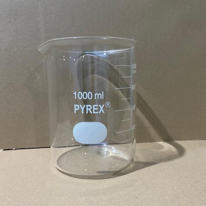Jual Beaker glass/gelas kimia kaca 1000 ml /1 liter - PYREX - Jakarta Selatan - bestarilab ...
