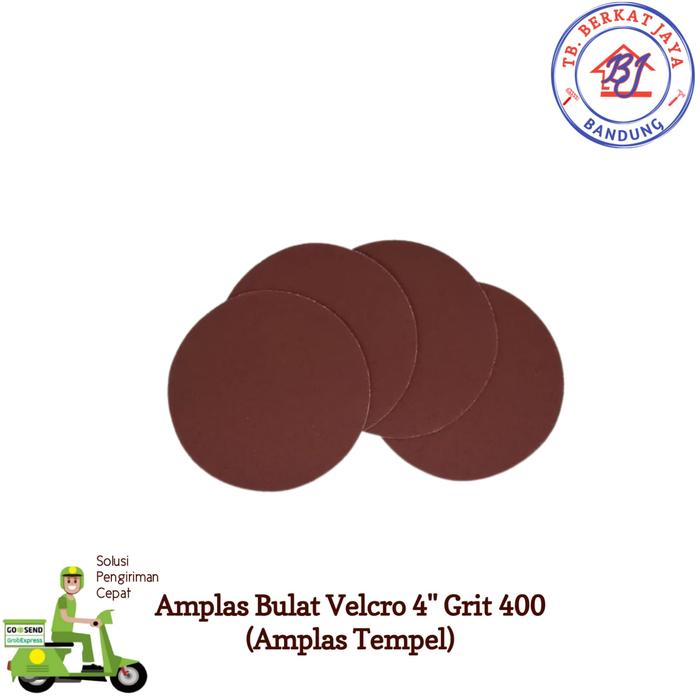 Jual Amplas Bulat Velcro 4 inch Bulat Grit 400 - Amplas Tempel - Kota ...