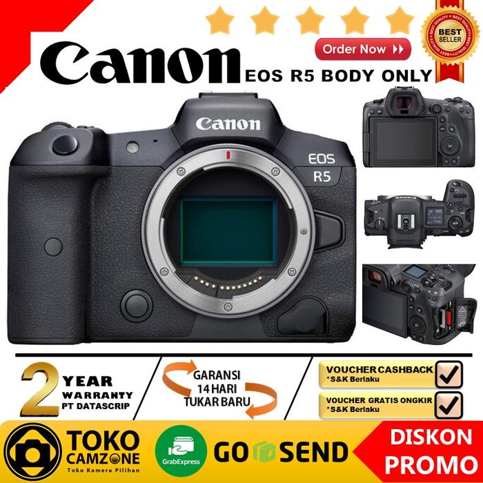 Promo Canon EOS R5 Mirrorless Body Only Original RESMI - Jakarta ...