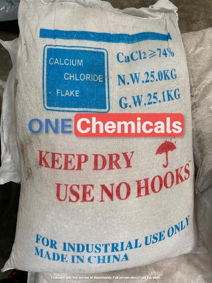 Jual Calcium Chloride Flake 74% / CaCl2 / Kalsium Klorida 25KG - Kota ...