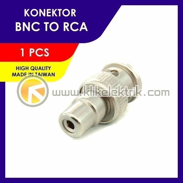 Jual CONNECTOR FEMALE RCA TO BNC GRADE TAIWAN JACK BNC - RCA Konektor ...