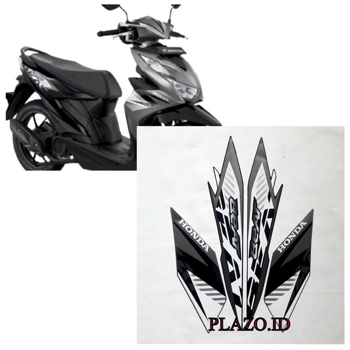 Jual striping motor sticker stiker beat fi 2023 cbs hitam-abu-putih ...
