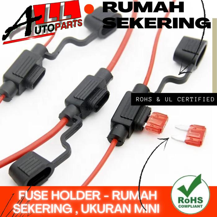 Jual Fuse Blade Holder Rumah Sikring Dudukan Sekring Anti Air Pengaman ...