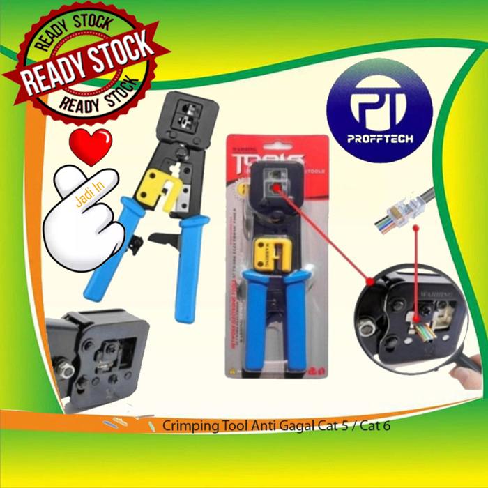 Promo Tang Krimping RJ45 EZ Anti Gagal Cat 5e Cat 6 /Tang Crimping Tool ...